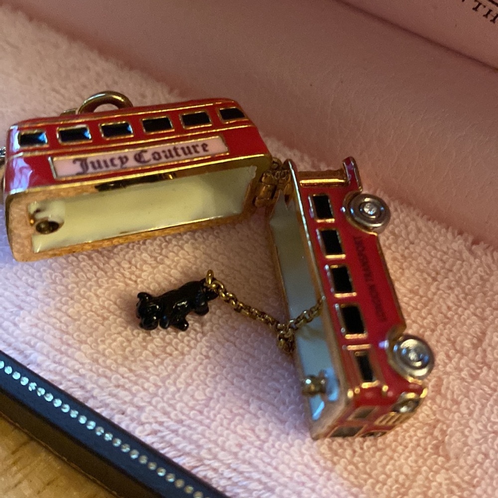 Juicy Couture London Double Decker Bus Charm Red Gold… - Gem